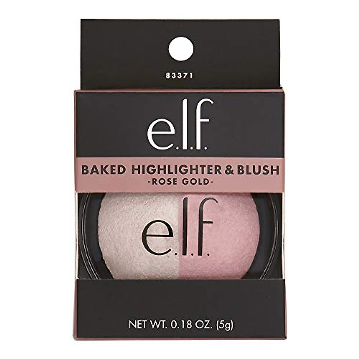 Elf Cosmetics Baked Highlighter & Blush 83371 Rose Gold, 0.6 Ounce