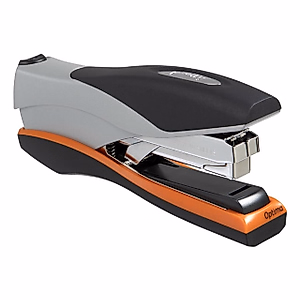 Rexel Optima 40 Low Force Stapler, 40 Sheet Capacity, Flat Clinch Stapling, 26/6 Staples Included, Silver/Black, 2102357