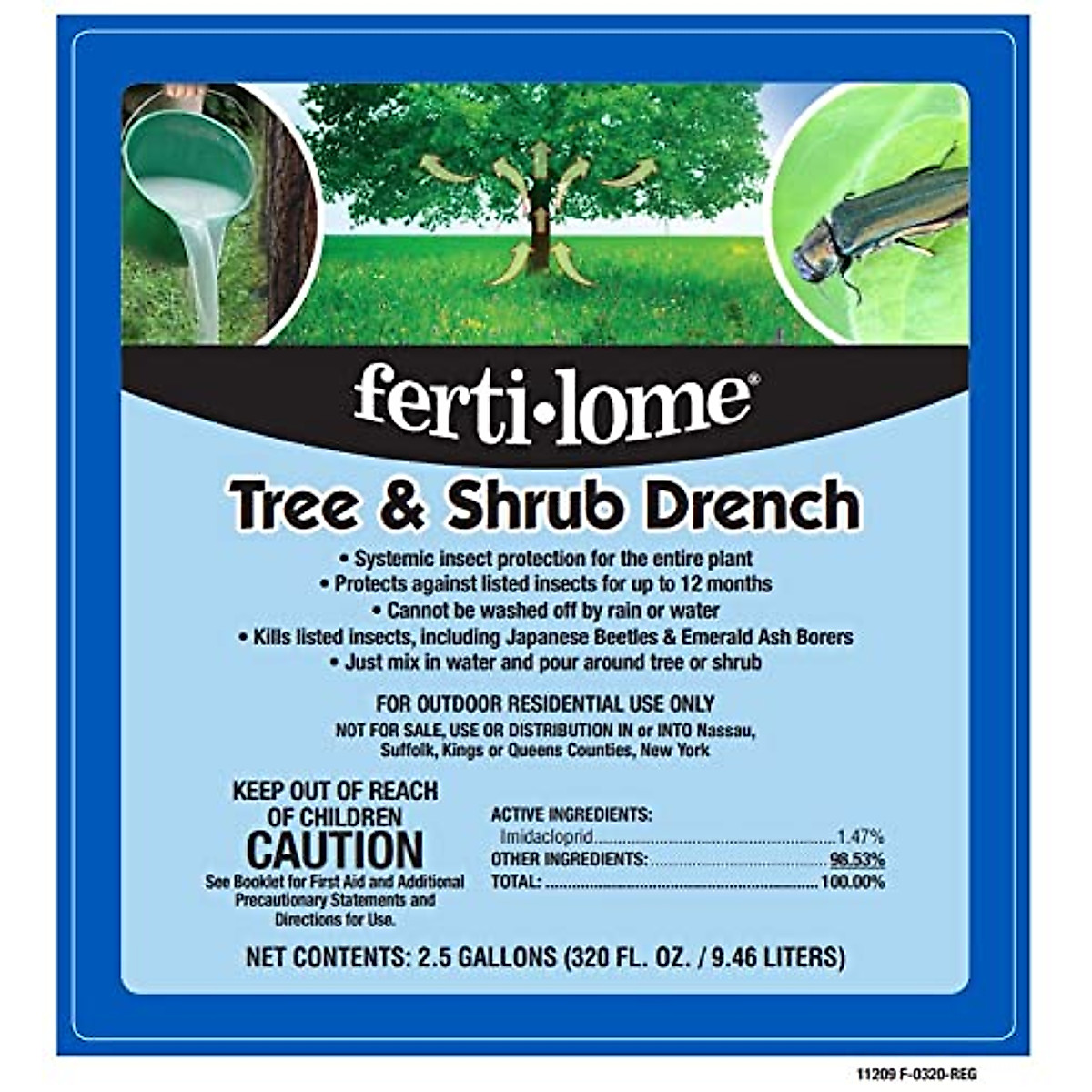 Fertilome 10208 2.5 Gal Tree & Shrub Systemic Insect Drench