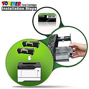 ToBeter Remanufactured 501H 50F1H00 High Yield Toner Cartridge for Lexmark MS310 MS312 MS315 MS410 MS415 MS510 MS610, MS310dn MS312dn MS315dn MS410dn MS415dn MS510dn Printer (up to 5,000 Pages)