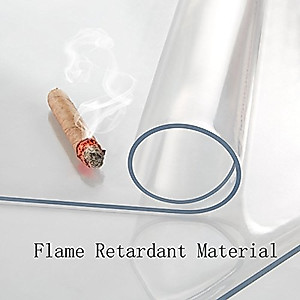 Thickest Chair Mat for Hardwood Floor - 1/8" Thick 47" X 35" Crystal Clear Chair Mat for Hard Floor, Can't be Used on Carpet Floor