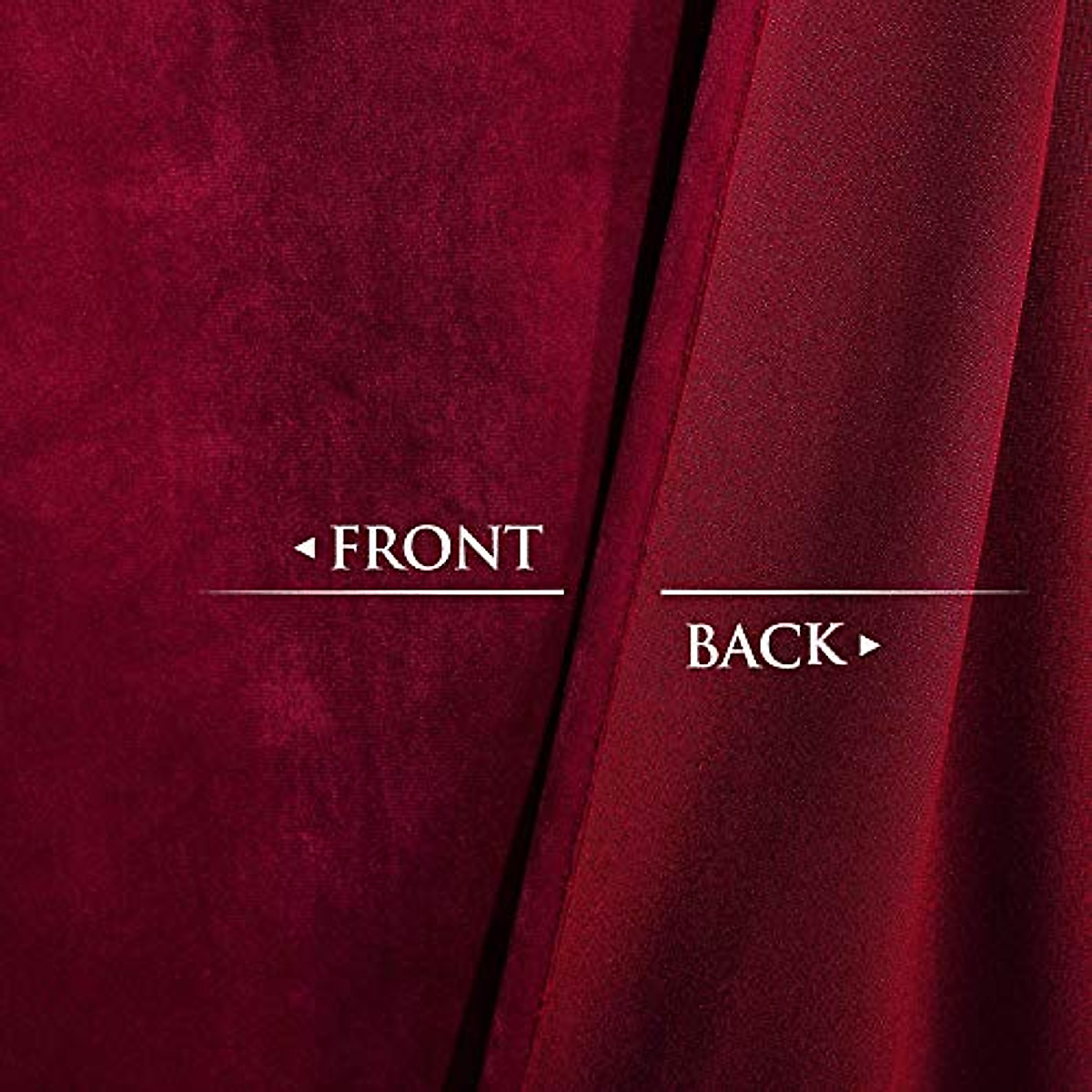 StangH Theater Red Velvet Curtains - Super Soft Velvet Blackout Insulated Curtain Panels 84 inches Length for Living Room Holiday Decorative Drapes for Master Bedroom, W52 x L84, 2 Panels