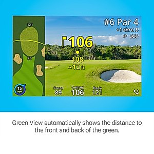 Garmin Approach Z82, Golf GPS Laser Range Finder, Accuracy Within 10” of The Flag, 2-D Course Overlays