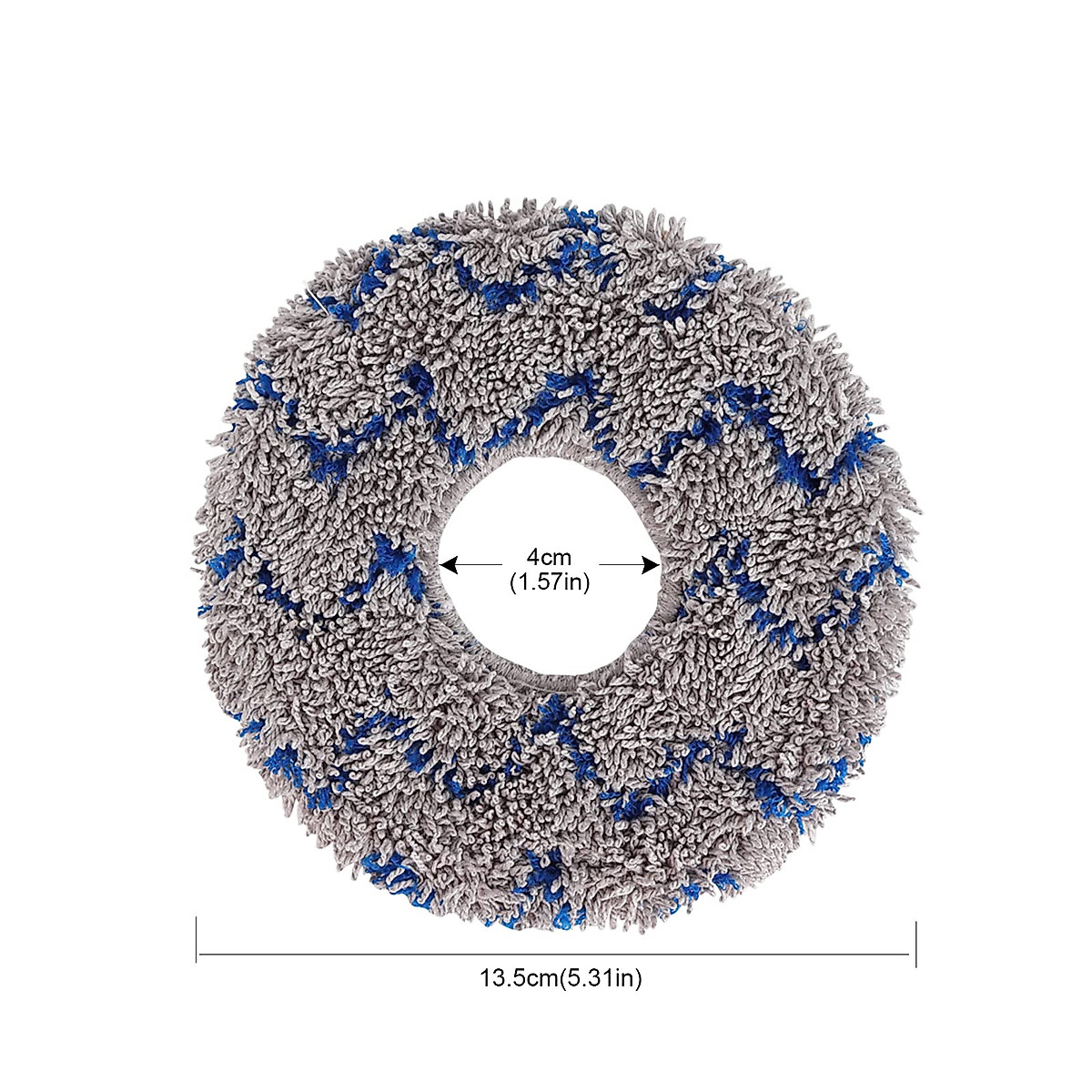 Vacuum Mop Replacement Pads for ECOVACS DEEBOT X1 OMNI Turbo T10 T20 Robot Vacuum Cleaners and X2 Omni Vacuum Cleaner（4 Pack）
