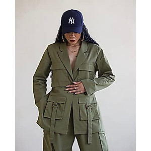 The Drop Women's Martini Olive Utility Jacket by @thenotoriouskia, L