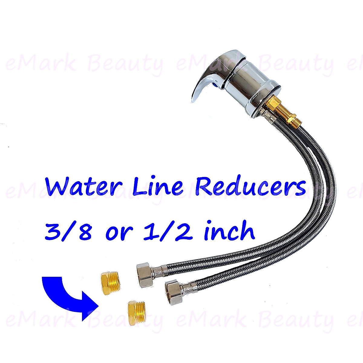 Shampoo Bowl Sink Plumbing Parts Salon Faucet Spa Large Neck Rest with Suction Sprayer Hose TLC-116KLS