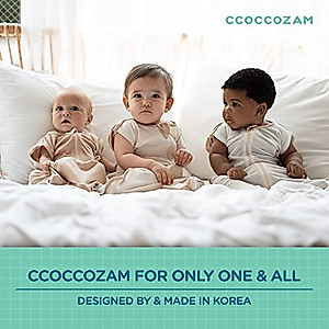 CCOCCOZAM Swaddle, Organic, Air mesh, White, Medium, 3-6 momths, 13-19 lbs, Transition Baby Sleep Sack Allow Your Baby to Sleep in a Preferred up-arm Position, Designed for Free Hand Movement