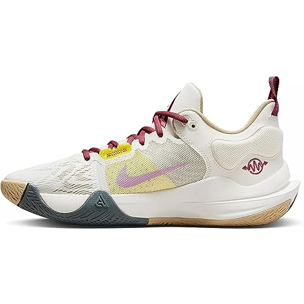 Nike Men's Giannis Immortality 2 Athletic Basketball Shoes (Sail Smoke Gray Yellow) US Size 9