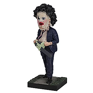 Spirit Halloween The Texas Chainsaw Massacre Leatherface Pretty Woman Mask Bobblehead Statue | Officially Licensed | Leatherface | Horror Collectible