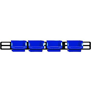 Performance Tool W5196 Large Stackable Storage Trays - Adjustable for Vertical or Horizontal Position, Blue, Pack of 4