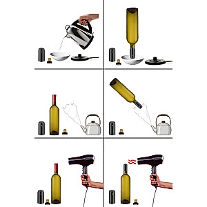 ZHBWOW Shrink Wine Bottle Caps for Sealing - Heat Wrap Sleeves with PVC Seals for Cruise and Home 100 Pack Matte Red Caps & 12 Pack Black Caps with Tasting Corks (black)