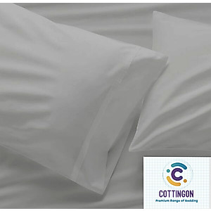 Split King Sheet Sets Dual Adjustable King Bed Sheets,Split King XL Sheets Sets for Adjustable Bed,Split Twin Xl Sheets Sets for King Adjustable Bed 15-18"Drop,Split King Sheet Set-Light Grey