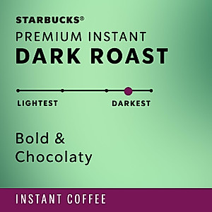 Starbucks Premium Instant Coffee — Dark Roast — 100% Arabica — 3 Tins (up to 120-cups total)