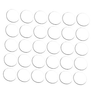 Cabilock 30pcs Gasket Furniture Protectors Leg Protectors for Chairs Table Leg Pads Bumper Protective Pads Furniture Protect Pads Furniture Gripper Clear Desk Protector Transparent Rubber