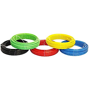 Mytee Products 5/8" OD x 50' Black SAE J844 Nylon Air Brake Tubing DOT Approved | Pneumatic Nylon Air Line Hose for Air Brake System