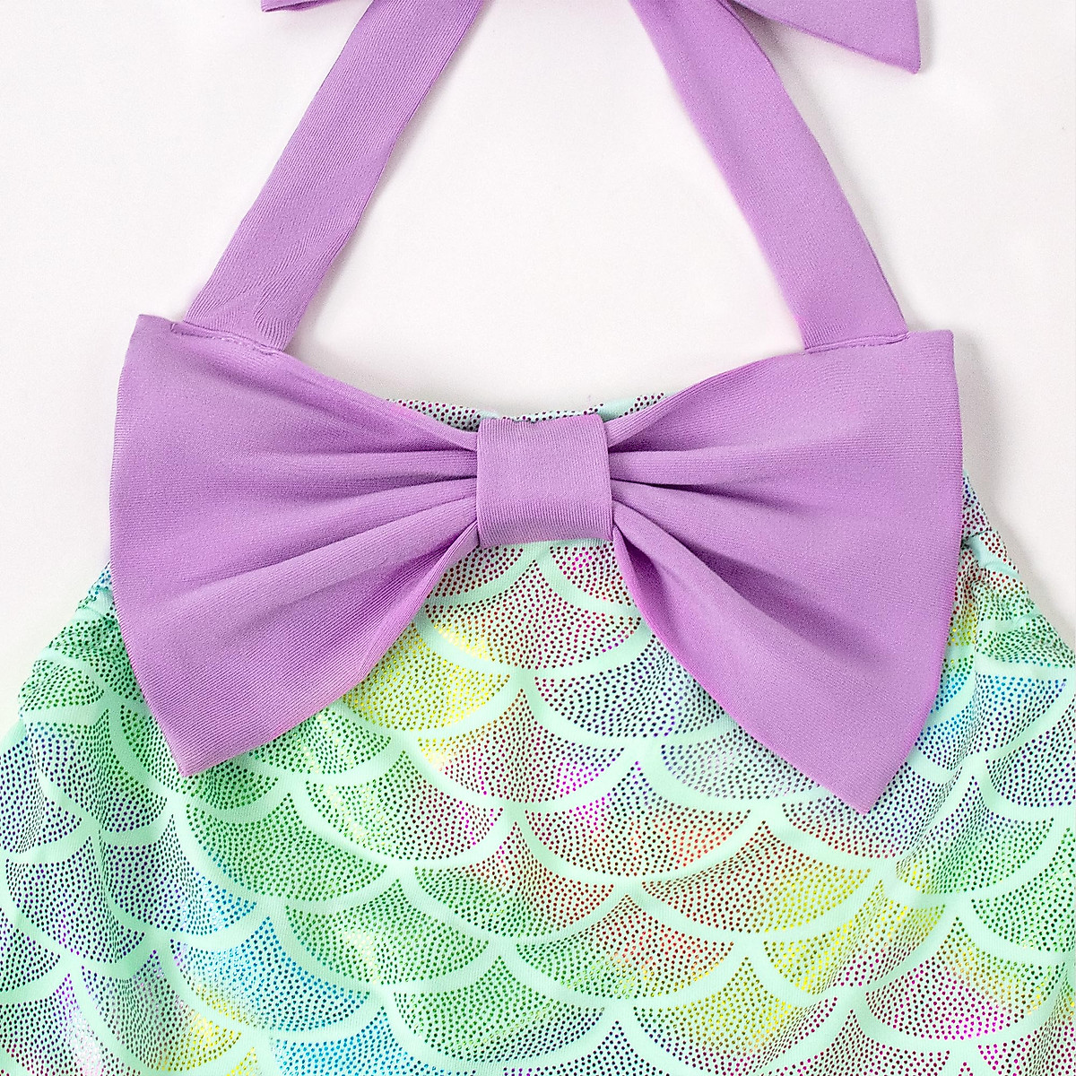 LYSMuch Baby Girl Mermaid One Piece Romper Sunsuit Toddler Sleeveless Dresses Tulle Clothes (Mermaid,18-24 Months