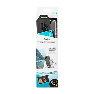 Nite Ize RunOff Waterproof Travel Pouch with TRU Zip - Dry Pouch for Phone & Travel Necessities - Touchscreen Friendly Waterproof Pouch with Reliable Zipper - Charcoal, Small