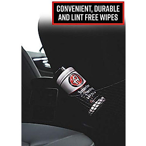 Adam's Interior Cleaning Wipes 30 (7 x 9 inch) Wipes - Powerful Cleaner Removes Embedded Dirt - Great For Leather and Vinyl Steering Wheels, Door Panels, Dashboards, Plastic, and Other Vinyl (1 Pack)
