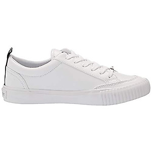 Calvin Klein Women's LARISS Sneaker, White 142, 7.5