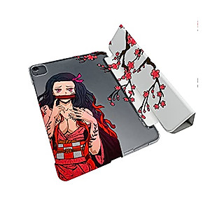 Cute Anime Kawaii Girl Sakura Case Compatible with All Generations iPad Air Pro Mini 5 6 11 inch 12.9 10.9 10.2 9.7 7.9 Plastic Fabric Cover Slim Smart Stand SN1010 (8.3" Mini 6th gen)