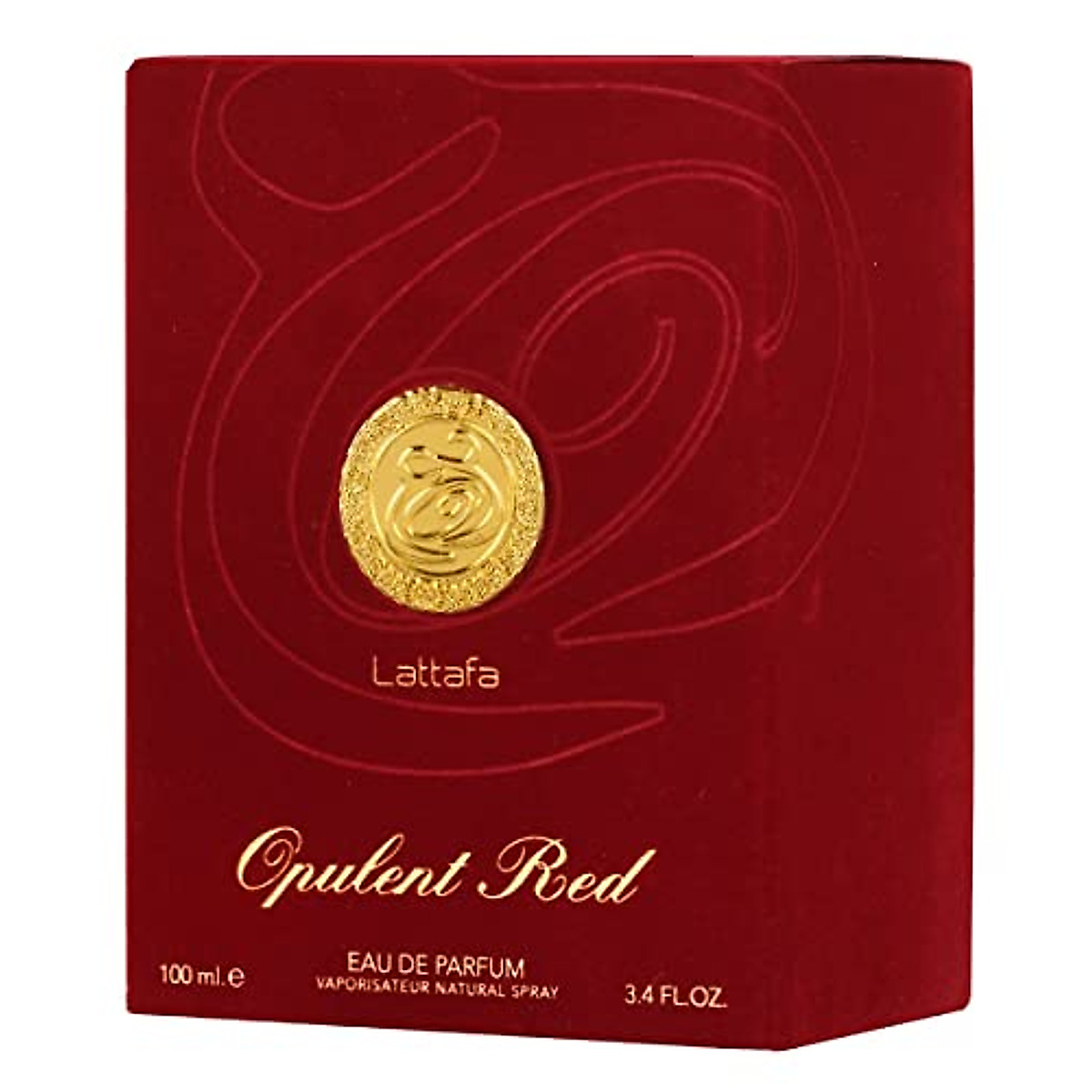 Lattafa Perfumes Opulent Red for Unisex Eau de Parfum Spray, 3.4 Ounce (137662)