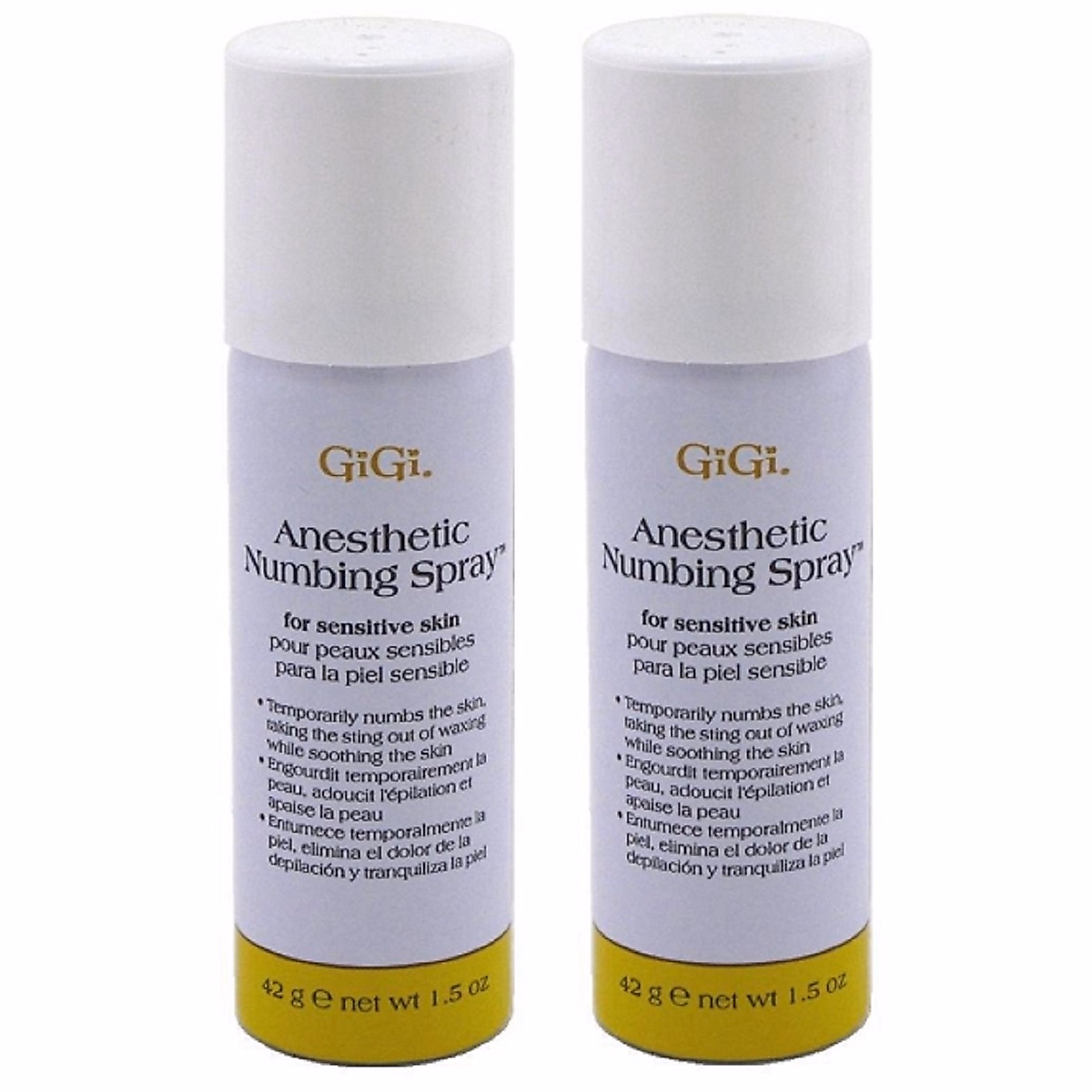 Gigi Anesthetic Numbing Spray, 1.5 Ounce , Pack of 2