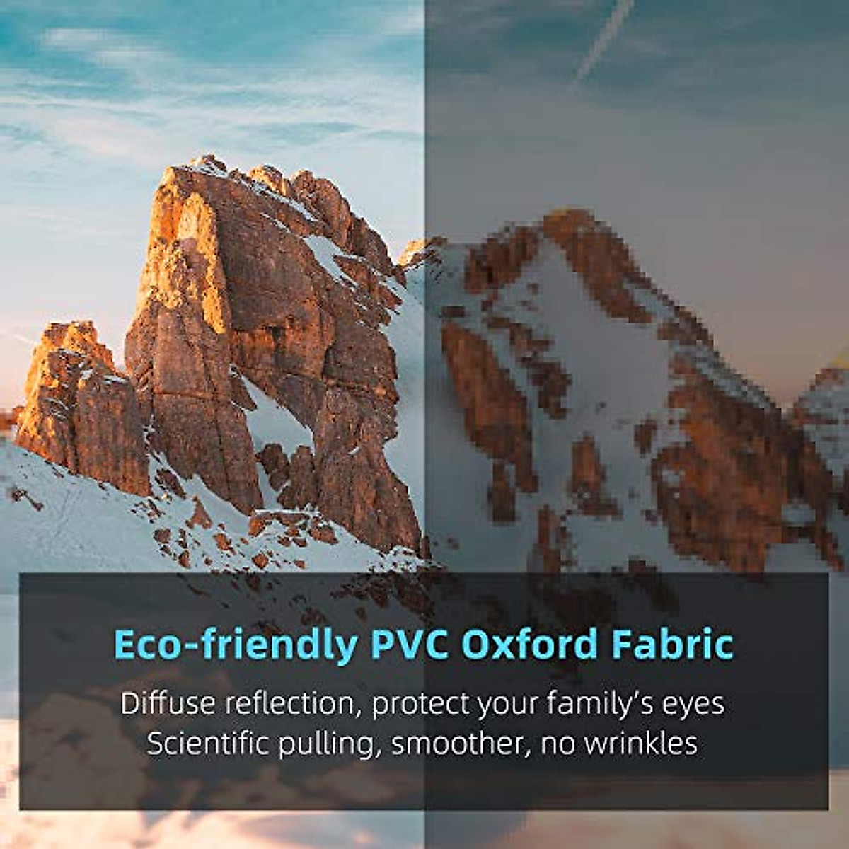 Projector Screen, KSAN Outdoor HD 4K Projector Screen with Stand 150 Inch, Portable 3D Fast-Folding Giant Projector Projection Screen for Party Home Theater Cinema (16:9)