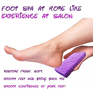 70 PCS Pedicure Exfoliator Kit Set 40 PCS Disposable Pedicure Pumice Stone for Foot Care Sponge Scrubber Callus Purple Coarse Dead Skin Remover 30 PCS Pedicure Nail Files (Pack of 70)