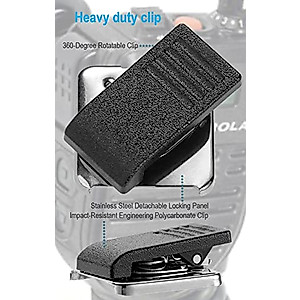 2 Pack Speaker Mics with Reinforced Cable for Motorola Radios APX4000 APX6000 APX7000 APX8000 XPR6350 XPR6550 XPR7350 XPR7550 XPR7550e (APX 4000 6000 7000 8000 XPR 6350 6550 7550), Shoulder Microphone
