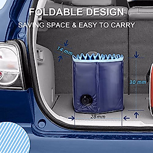 47 inch Large Dog Swimming Pool,Foldable Dog Pool Collapsible Hard Plastic Dog Swimming Pool Portable Bath Tub for Kids Dogs and Cats Pet Wading Pool for Indoor and Outdoor