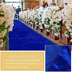 Aisle Runner for Wedding Ceremony Blue Aisle Runners Indoor Outdoor Carpet Runner 2.5x15FT Hallway Carpet Rug for Bride Wedding Runner Floor Runway with Carpet Tapes Rustic Birthday Aisle Decorations