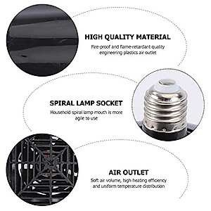 YARDWE Reptiles Reptile Heat Emitter Safe Chicken Coop Heater Livestock Heat Warm Light Cultivation Heating Lamp for Farm Animal Poultry Cat Dog Reptile Style Poultry Heat Lamp