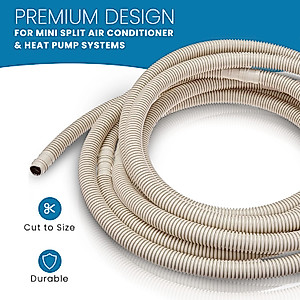 Senville 20 Ft Drain Hose Line for Mini Split Air Conditioner Ductless Heat Pump