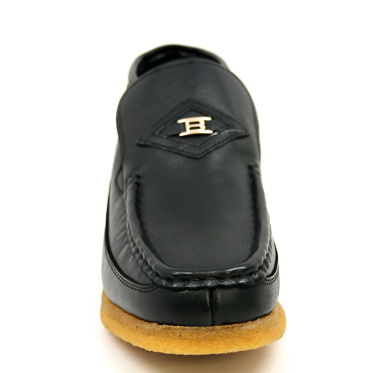 British Collection Men's BWB Slip on Shoe, Black Leather, 9 M