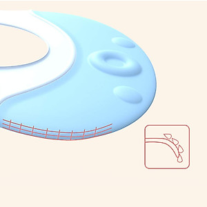 Bath Shower Visor Protection Soft Cap for Shower and Bath Time Safety for Toddlers, Baby and Children Above 6 Months (Blue)