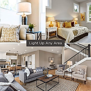 GoodBulb LED PAR16 Light Bulbs | 6.5 Watt (40 Watt Equivalent) | E26 Base | Warm White 3000K | EcoSmart Lights | High Output 500 Lumens (Pack of 4)