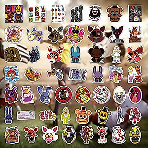 FNAF Stickers 100PCS 5 Nights at Freddy's,fnf,Freddy,Five Nights at Freddy's Stickers,Freddy Fazbear,FNAF Merch Gift for Teens/Kids