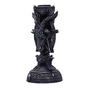 Nemesis Now Baphomet Candle Holder, Occult Decor, Hand-Painted Resin, Pentagram Base, 15.5cm