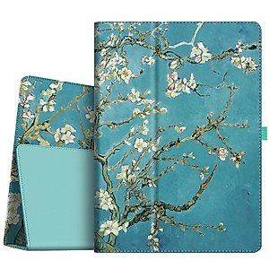 Fintie Folio Case for iPad Pro 12.9 (2nd Gen) 2017 / iPad Pro 12.9 (1st Gen) 2015 - [Corner Protection] Premium PU Leather Smart Stand Protective Cover with Auto Sleep/Wake (Blossom)