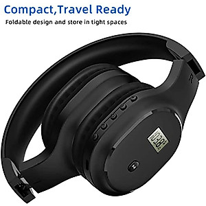 Rechargeable and Portable Personal FM Radio Headphones with Best Reception, Walkman Wireless Headset FM Radio Ear Muffs for Jogging, Mowing, Cycling, Meeting FM Receiver