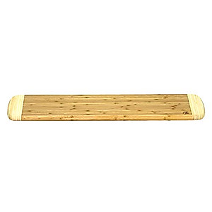 Totally Bamboo Palaoa Bamboo Bread Cutting Board, 23" x 6", Natural Two Tone