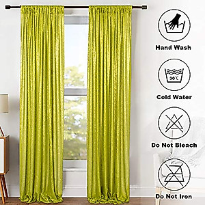 Backdrop Curtain Lime Green 2FTx7FT 2 Pack Sequin Backdrop 60x215cm Sequin Fabric Backdrop Drapes Christmas Backdrop for Photography Lime Green Wall Backdrop Shimmer Wedding Backdrop