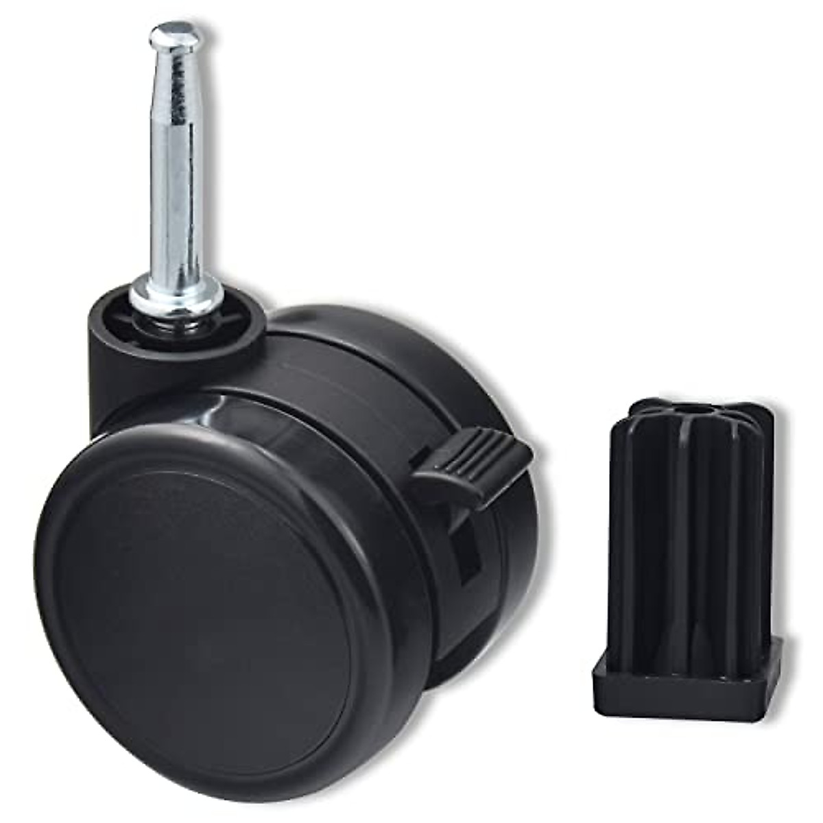 Caster Wheel Gas Grills/Stem Style Locking Swivel Caster 6414 for Weber, Genesis, Summit, Silver, Spirit Gas Grills, Includes Caster Insert (2 5/16" in Diameter) (1)