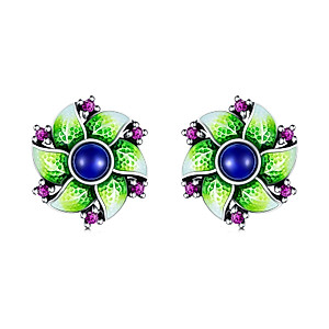 Stud Earrings 925 Sterling Silver Earrings Jewelry for Women