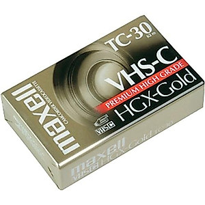Maxell TC-30 VHS-C Videocassettes (4-Pack)