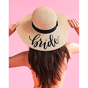 xo, Fetti Bachelorette Party Decorations Tan Bride Sun Hat | Neutrals Bridal Shower Gift, Bridesmaid Favors, Bride to Be