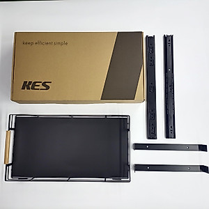 KES Food Container Lid Organizer and Food Container Organizer, 2 Tier Pull Out Cabinet Organizer, Silding Plastic Container Organizer Lid Storage Chrome, KPO506W36D53-CH