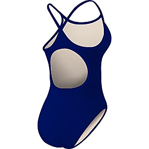 TYR Women's TYReco Solid Diamondback Swimsuit, Navy, 38
