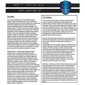 WORLDS BEST CABLES 3 Units - 10 Inch - Gotham GAC-1 Ultra Pro - Low-Cap (21pF/ft) Guitar Bass Effects Instrument, Patch Cable & Gold (6.35mm) Low-Profile R/A Pancake Type Connectors - Custom Made