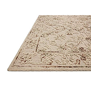 Loloi II Halle Collection HAE-02 Natural/SAGE, Traditional 5'-0" x 7'-6" Area Rug